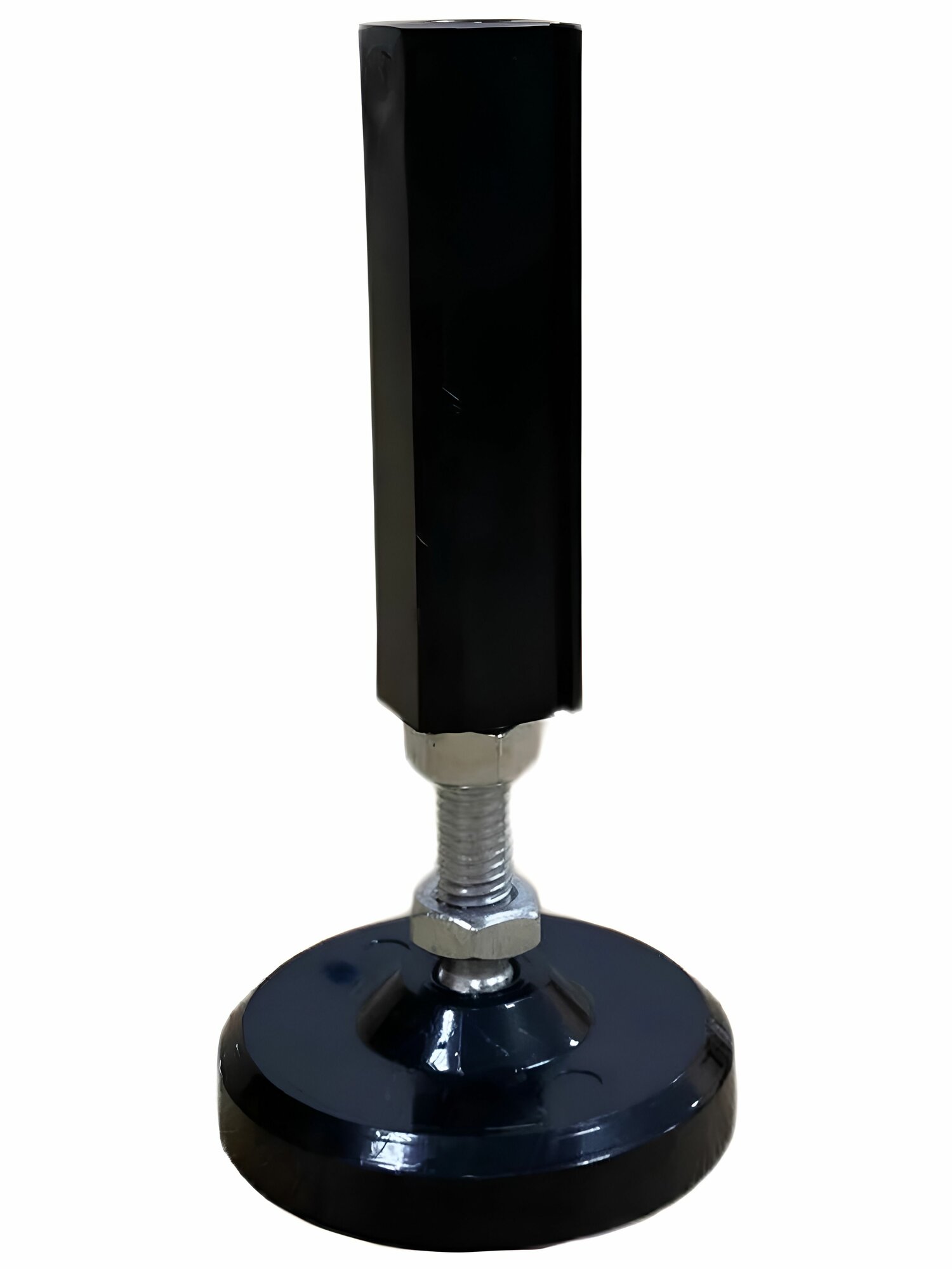 Опора M8 черная с основанием 55 мм, с шарнирным креплением, с переходником (4 шт)