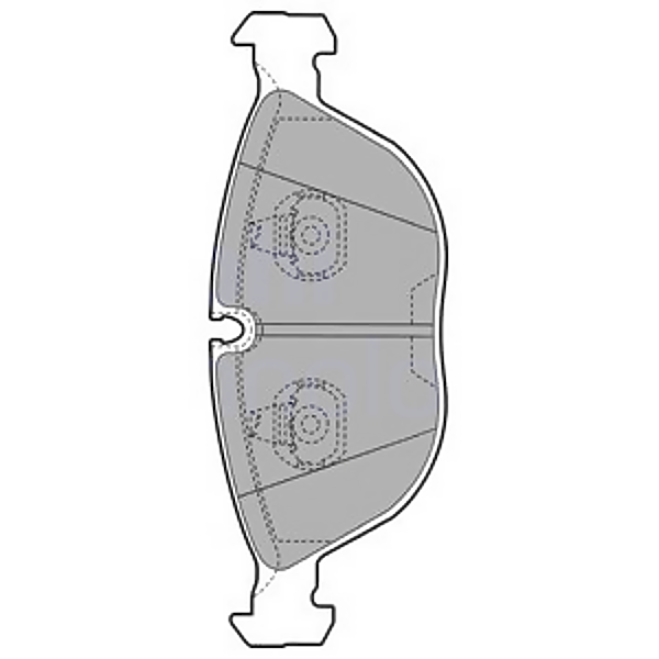 DELPHI LP1002 (0034202120 / 0034209120 / 05143230AA) колодки тормозные дисковые roadster, a8, a8 quattro, rs4 quattro, tt quattro,