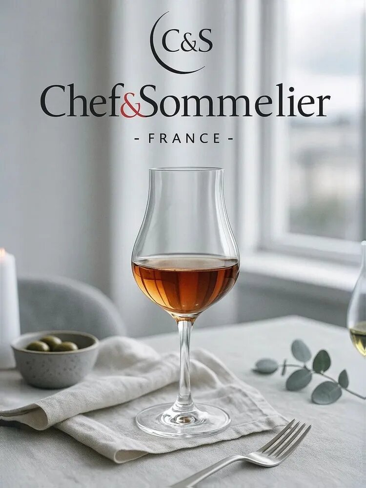 Рюмки подарочный набор Chef&Sommelier "Open up Spirits" 2 шт, 160 мл. Хрустальное стекло, для водки, граппы. Франция