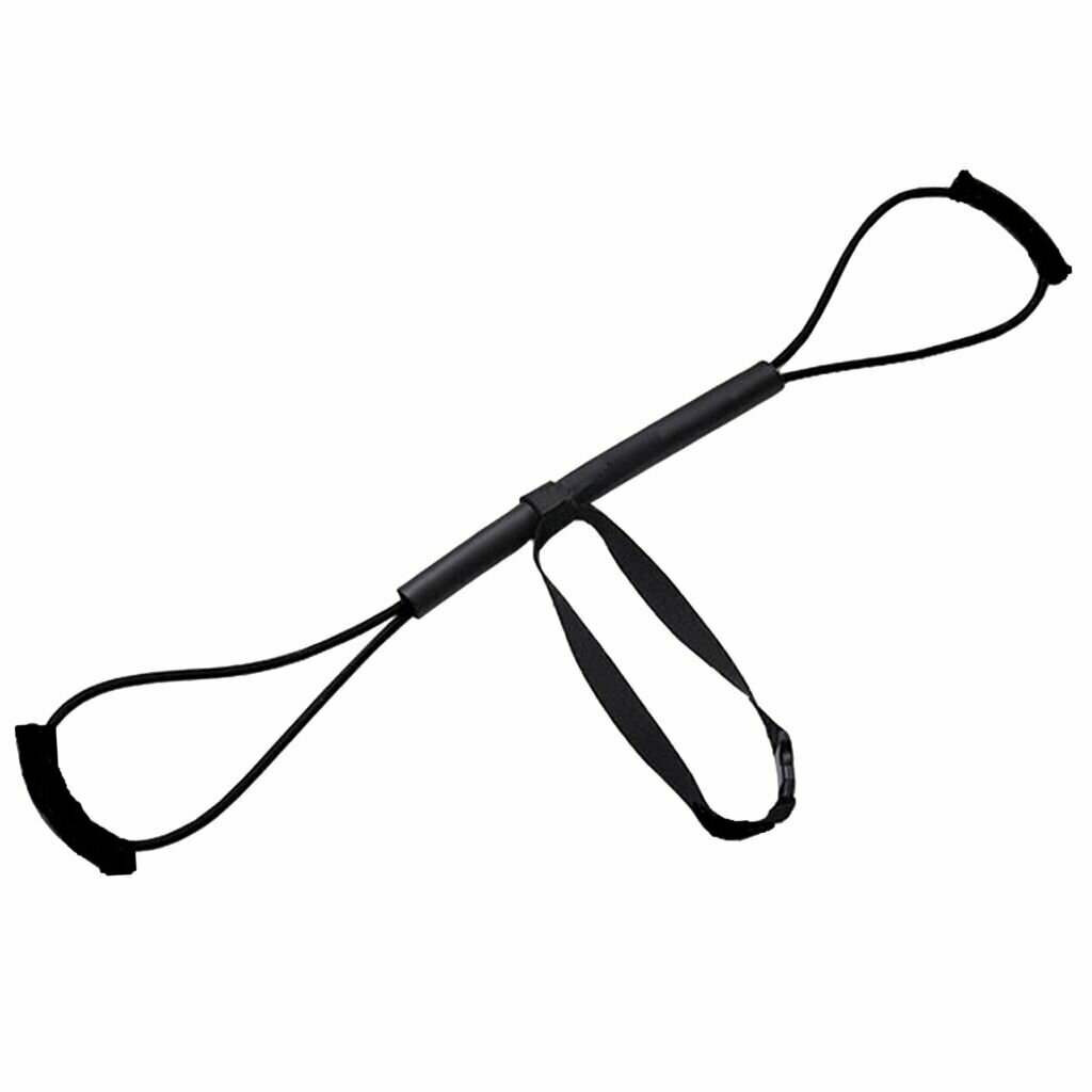 Фитнес-резинка, Боксерский тренировочный резиновый пояс для ударов в пустоту - черный, 35 фунтов, с поясом, 1 шт