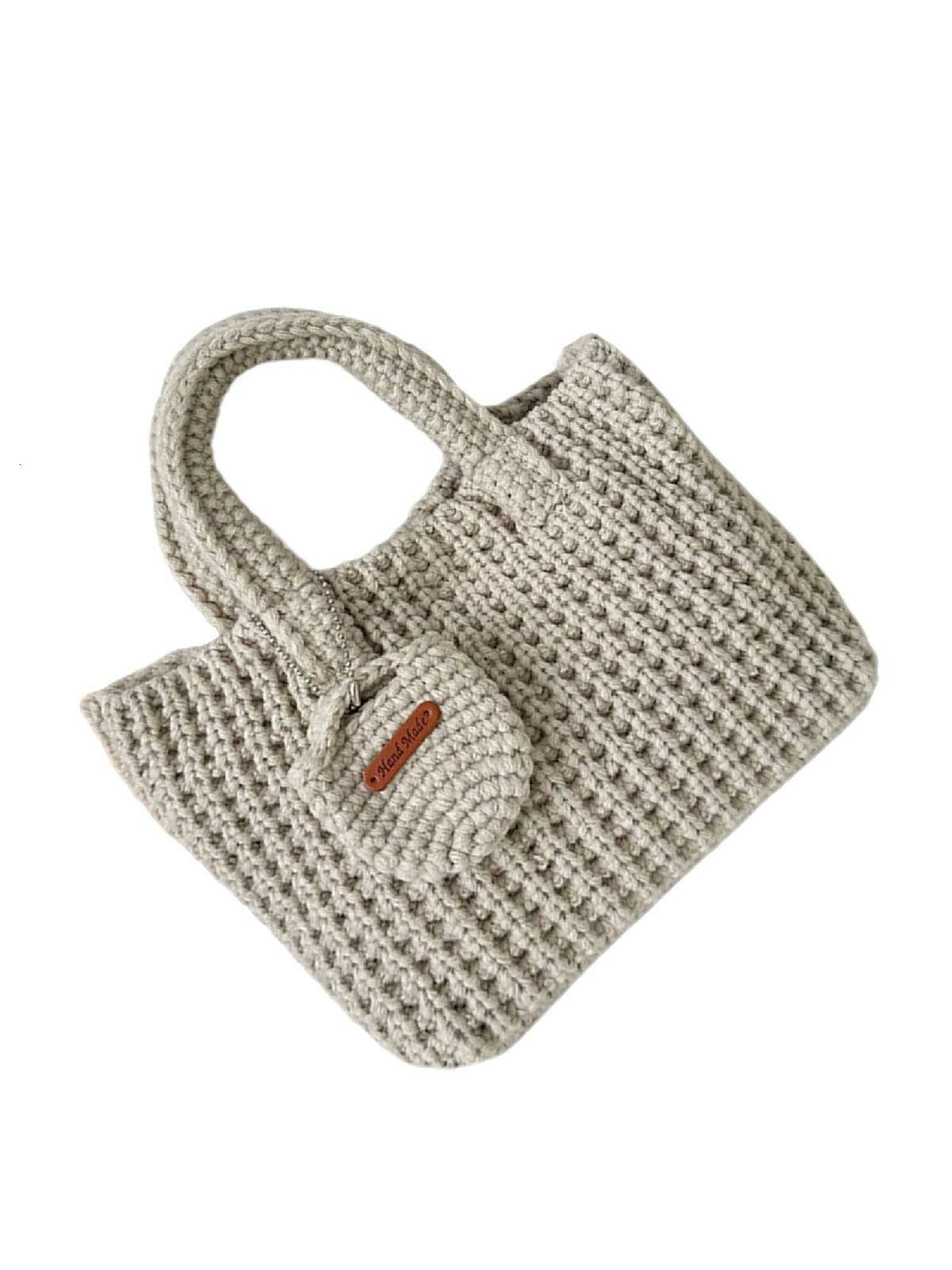 Элегантная сумочка из пряжи Сумка ручной работы Модная сумочка для различных случаев