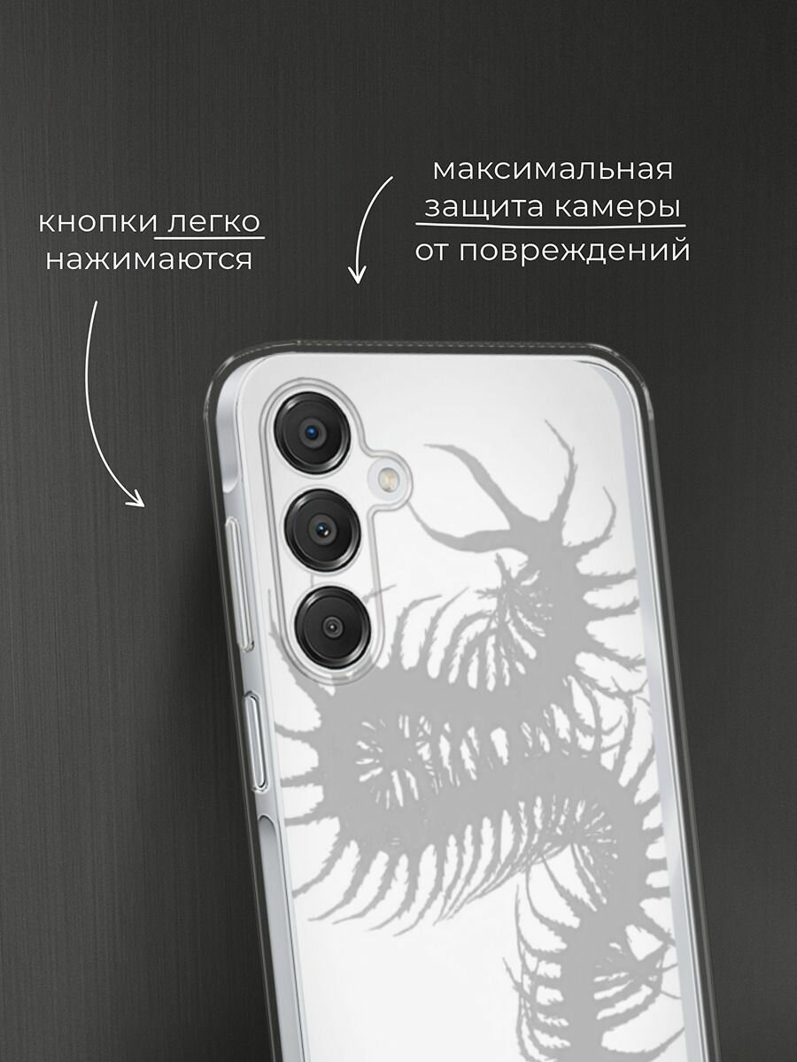Чехол на Samsung Galaxy A16 / Самсунг А16 с принтом Серая многоножка — фото 1