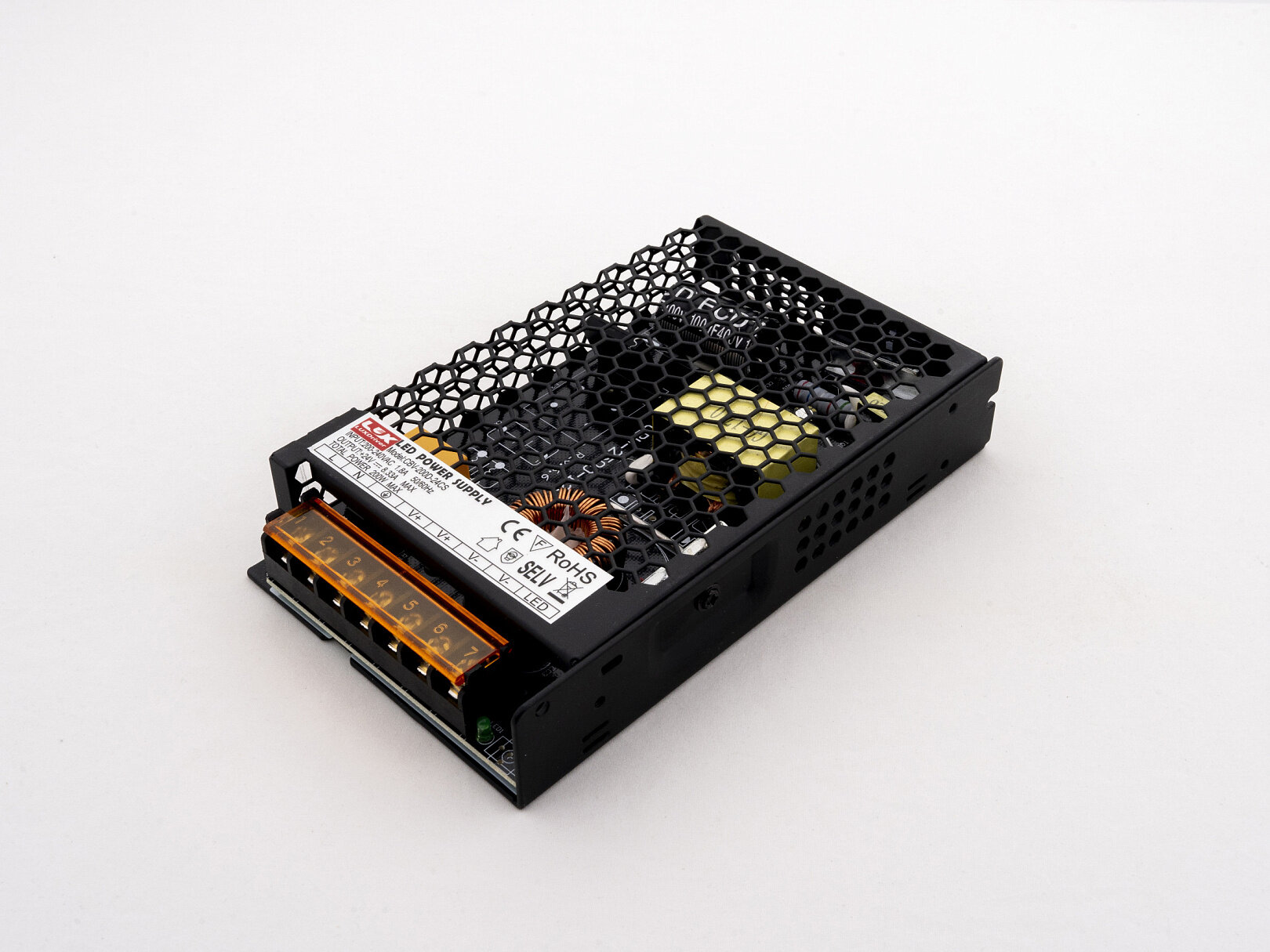 Блок питания для светодиодов LUXDriver 24 В 200 Вт, 8.33 А, для светодиодной ленты