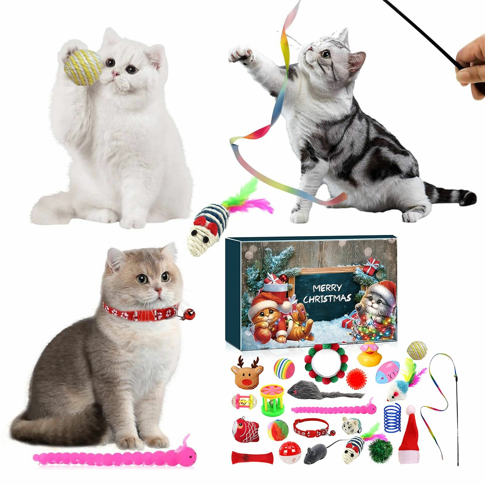 Календарь с игрушками для кошки на каждый день декабря