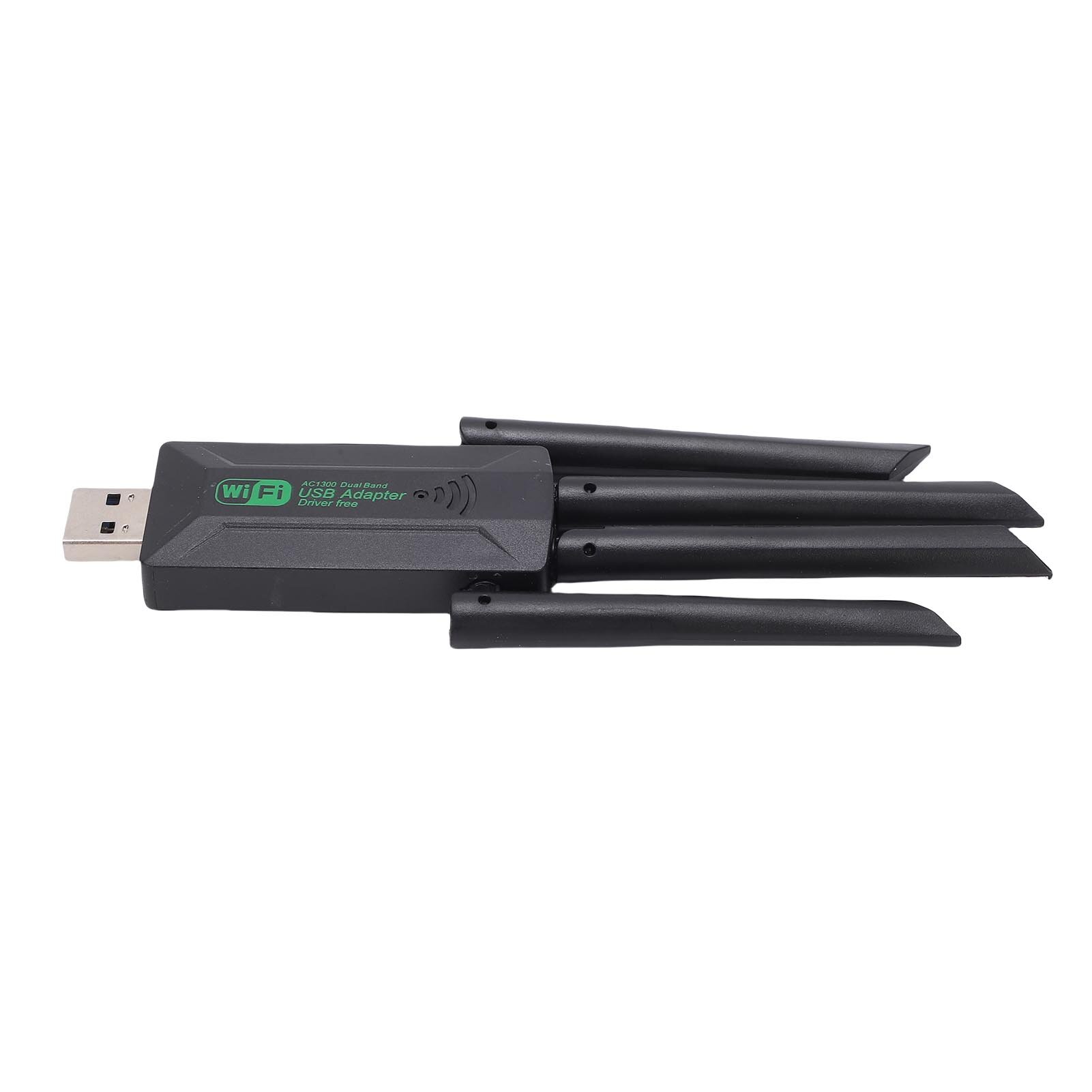 Двухполосная адаптер Wi -Fi USB 2.4G 5G Gigabit Desktop PC 1300 Мбит / с беспроводной сети с антенной с антенной