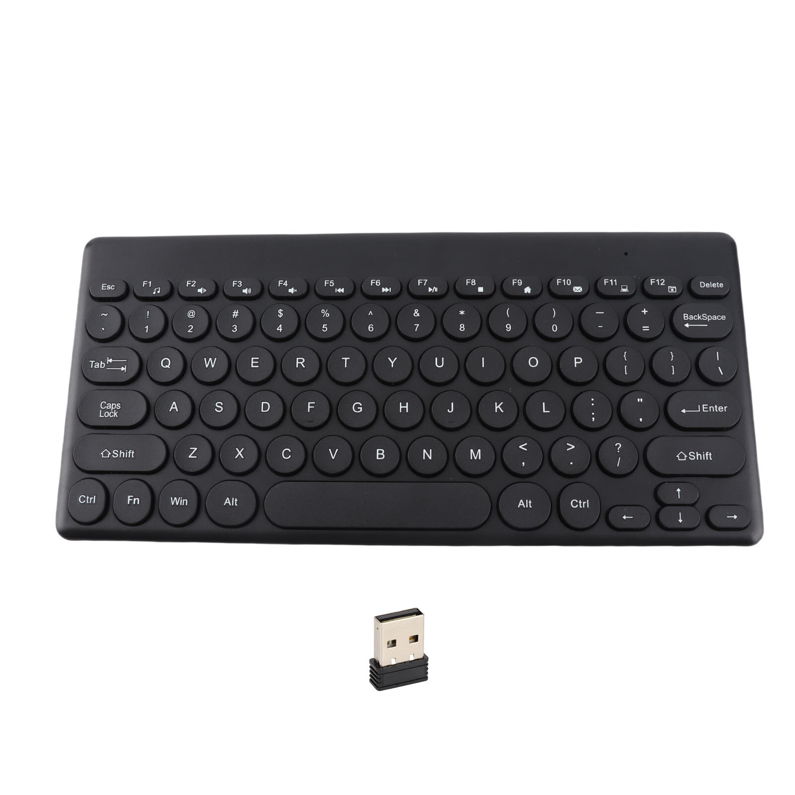 Беспроводная клавиатура 2.4G 78 клавиш эргономическая конструкция портативная тонкая мощность