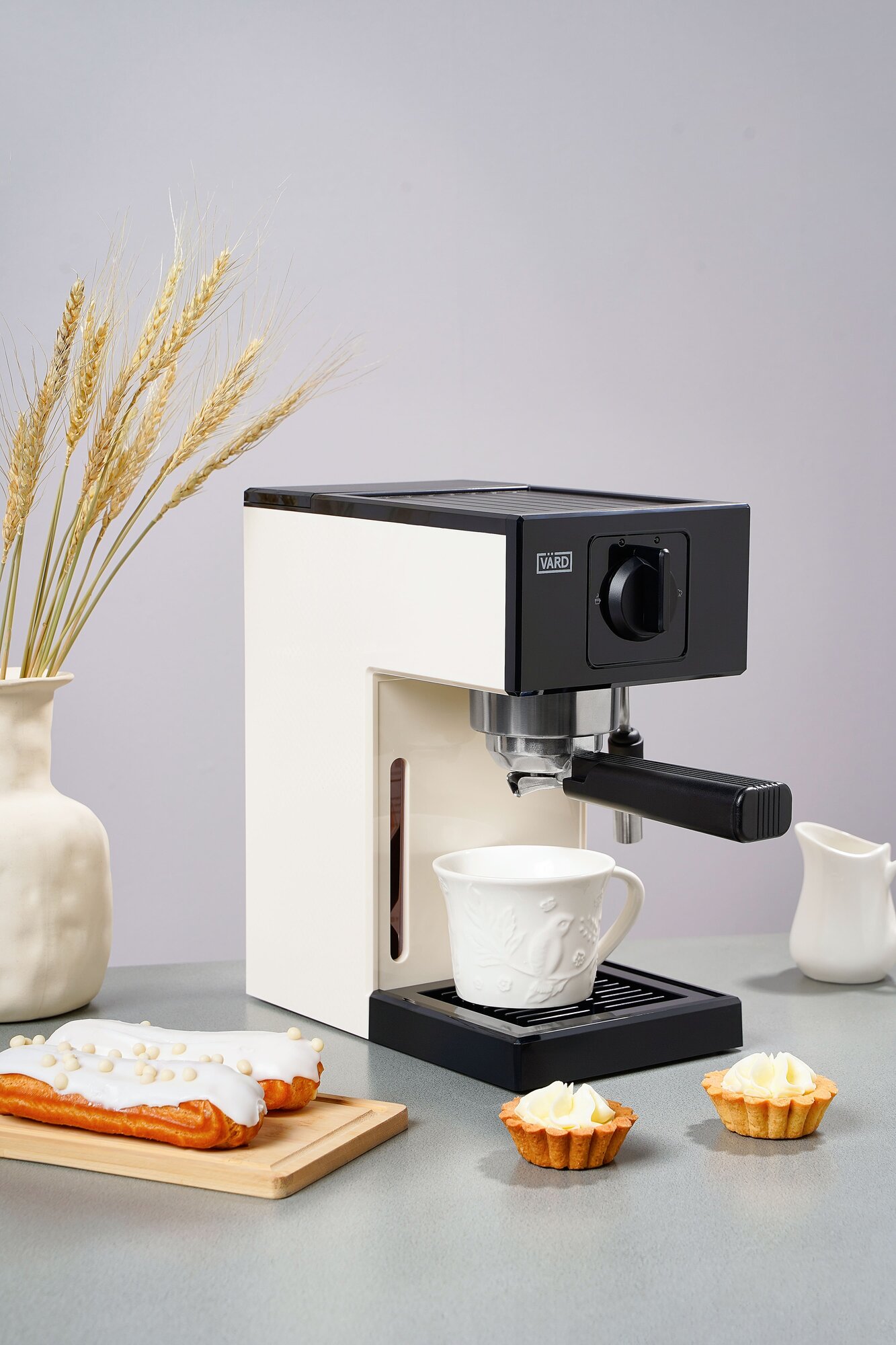 Кофеварка VARD VCPA1C / Кофемашина рожковая / Кофеварка рожковая / Кофеварка с капучинатором