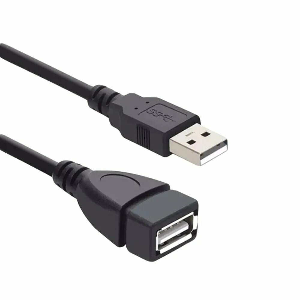 Удлинитель кабеля USB 2.0 Type-A/USB 2.0 Type-A, 1.5 м, черный