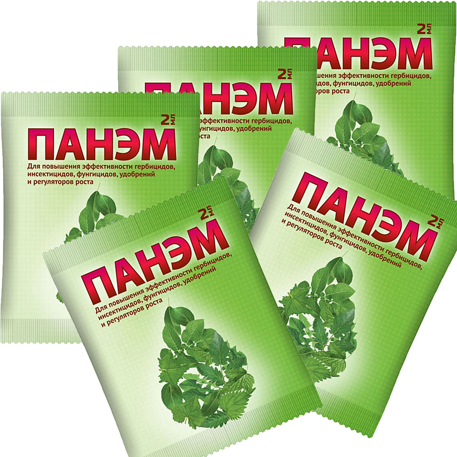 Панэм, прилипатель, усилитель действия средств для защиты растений, удобрений и регуляторов роста, 2 мл х 5 шт