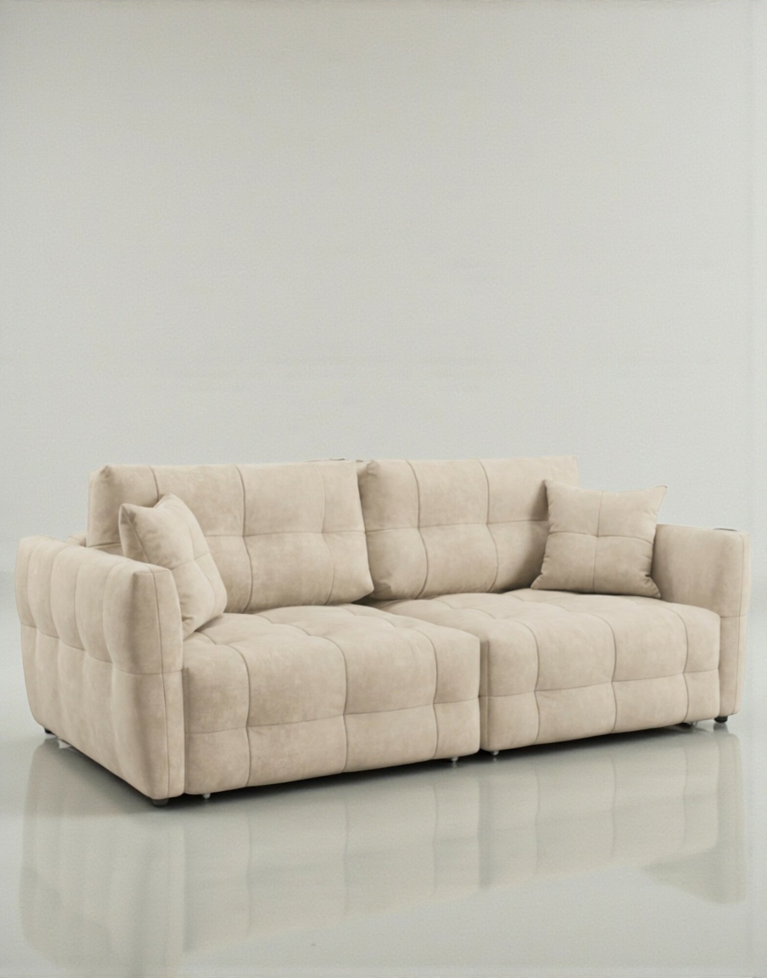 Диван-кровать для ежедневного сна Лондон, еврокнижка, на пружинном блоке