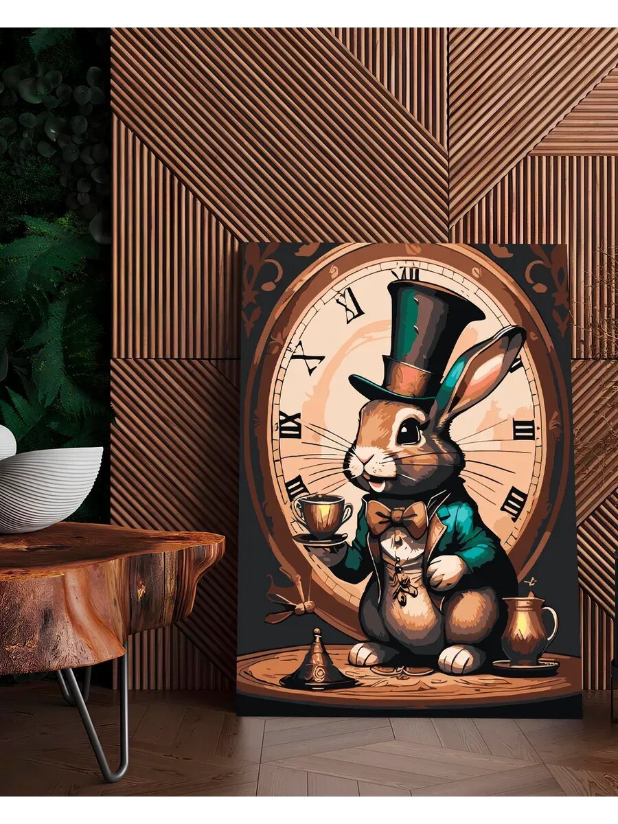 Картина по номерам Сумасшедший Мартовский заяц