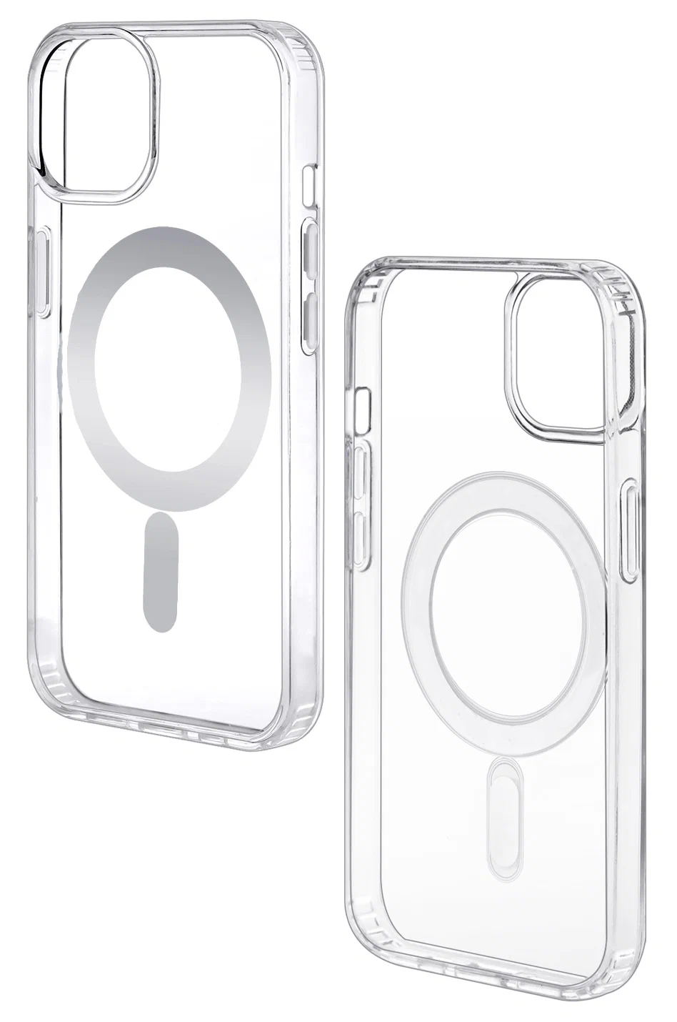 Чехол для Apple iPhone 12 Pro Max с поддержкой беспроводной зарядки, прозрачный, силиконовый