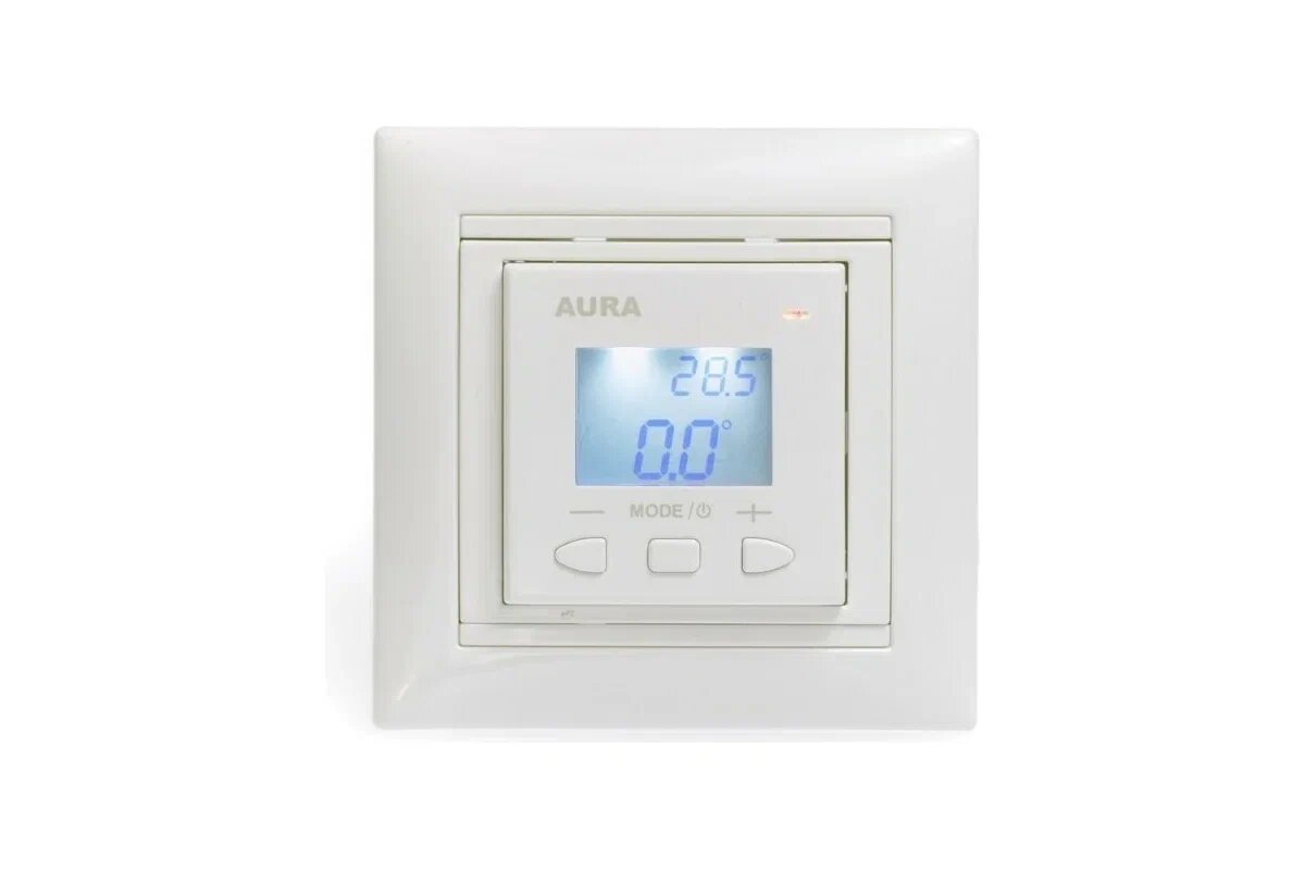 Терморегулятор Aura LTC 070 (LEGRAND) белый для теплого пола, программируемый