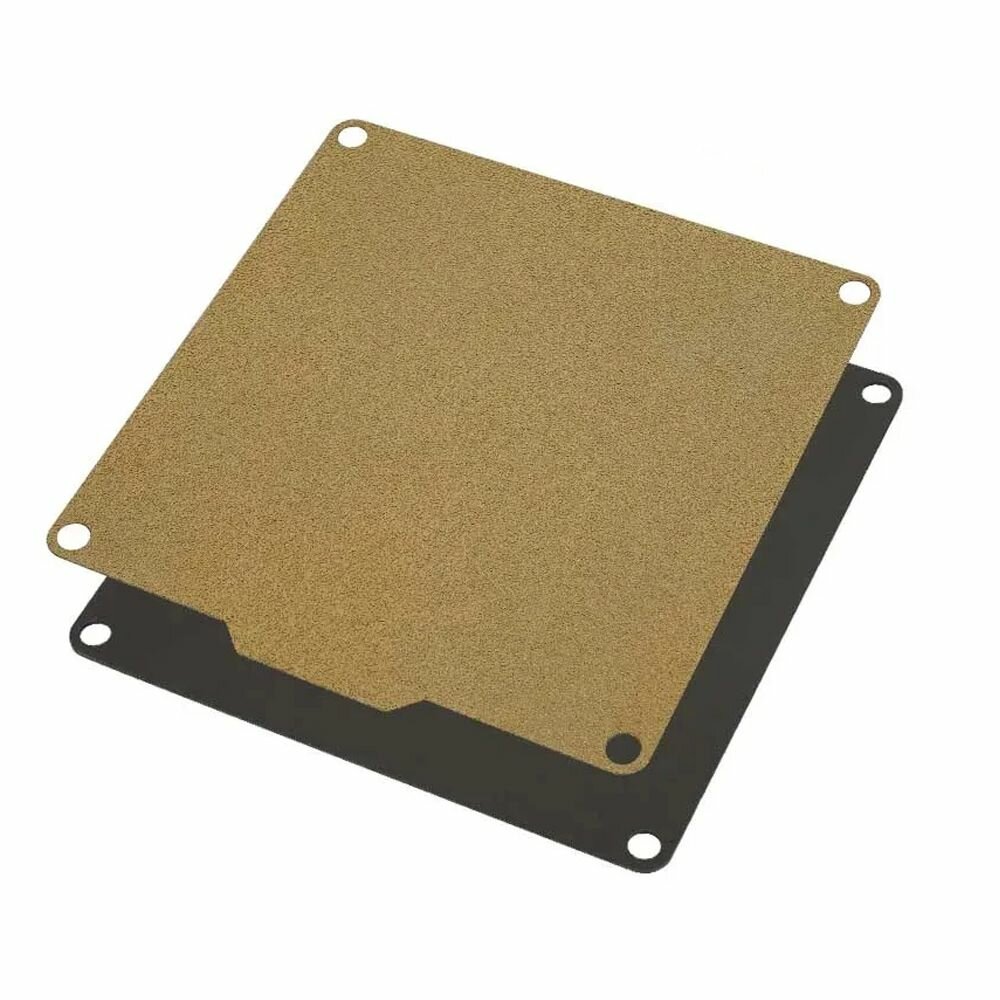 Двусторонняя PEI-пластина 120x120 мм для 3D-принтеров Easythreed X1 K1 K7 K9 K2PLUS X2PLUS. Текстурированная пластина из пружинной стали, безопасная и простая в использовании.