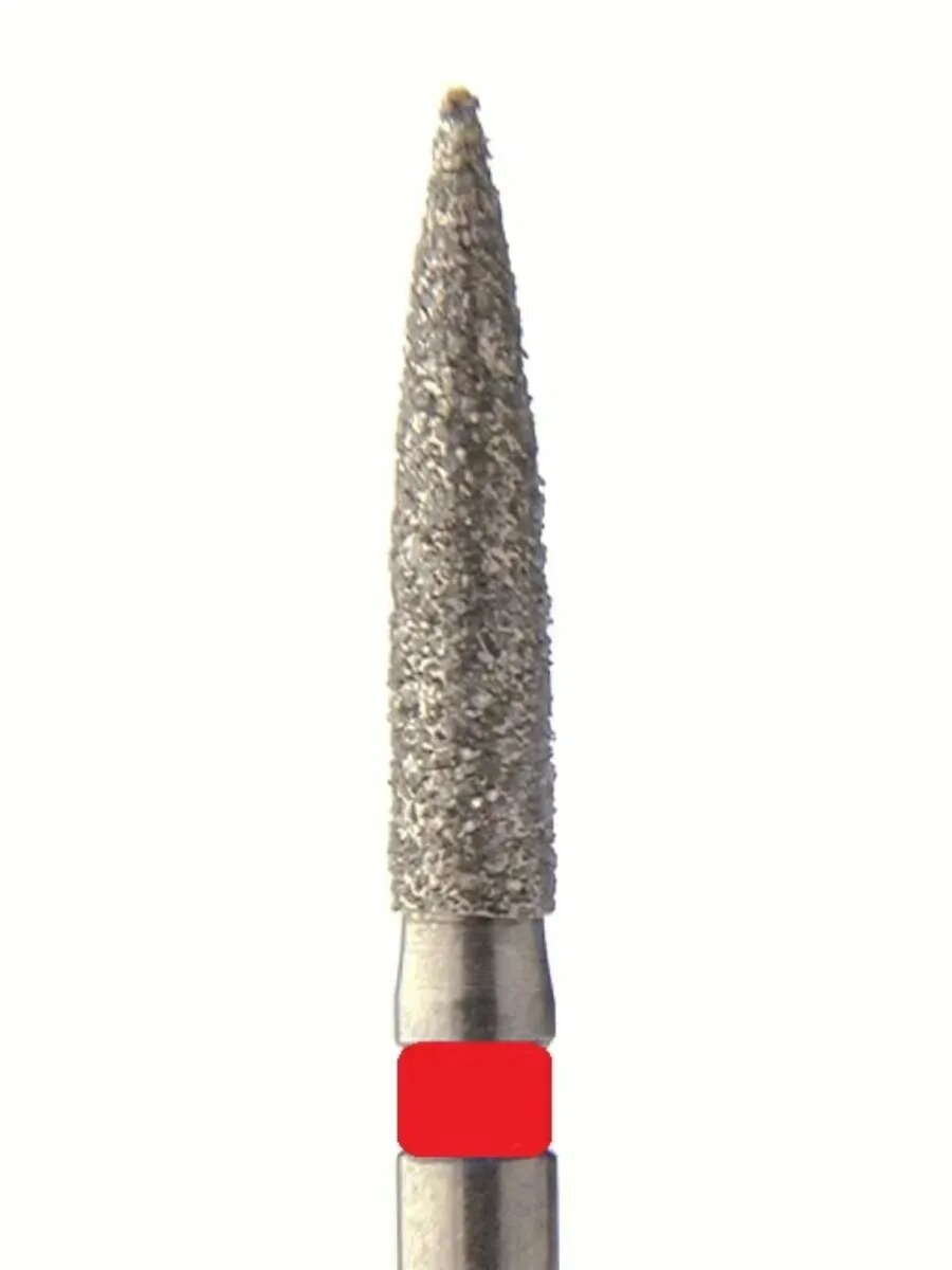 Бор алмазный 862 010 FG, красный, 5 шт. Форма: цилиндр