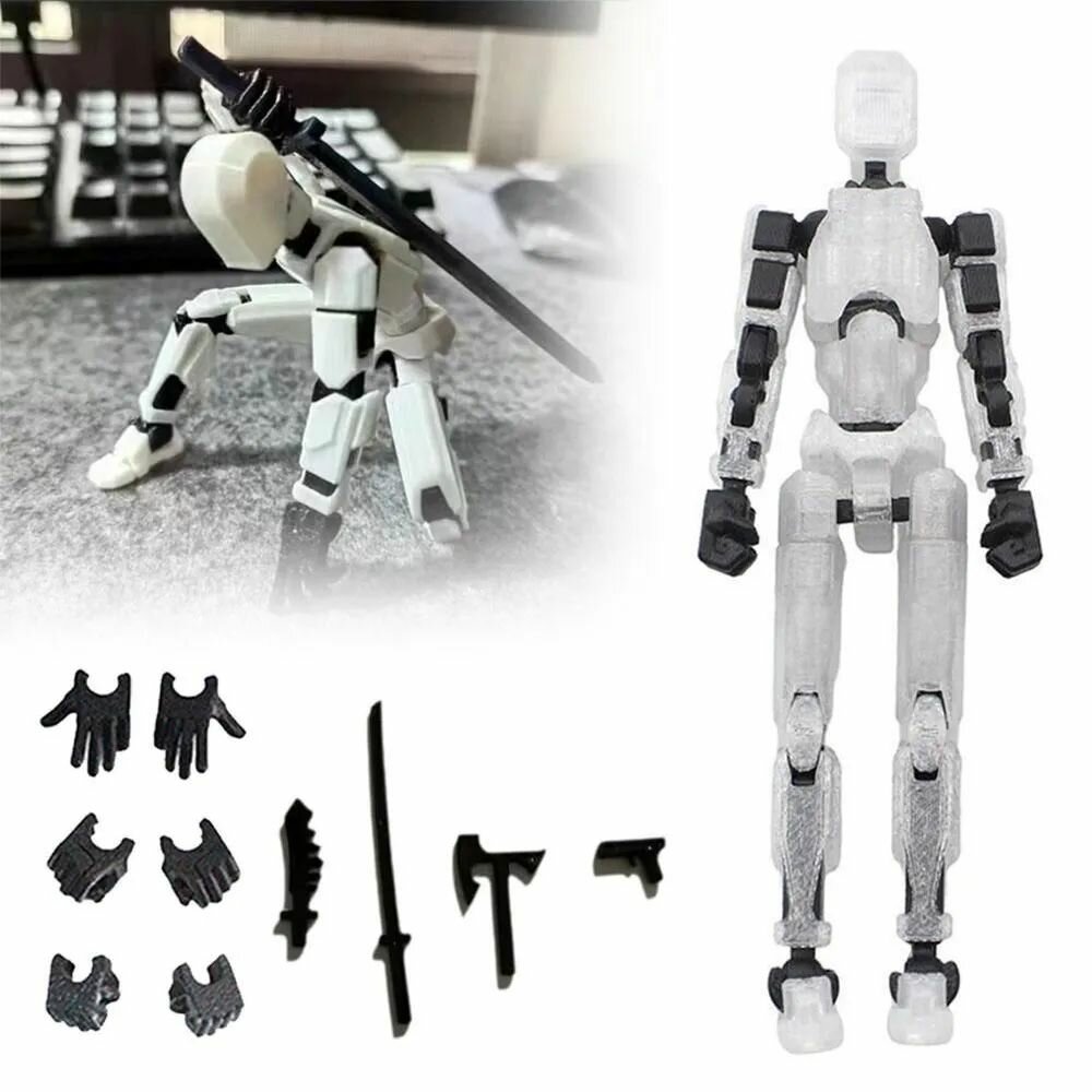 14CM многосуставной подвижный пластиковый кукольный робот напечатанный на 3D принтере