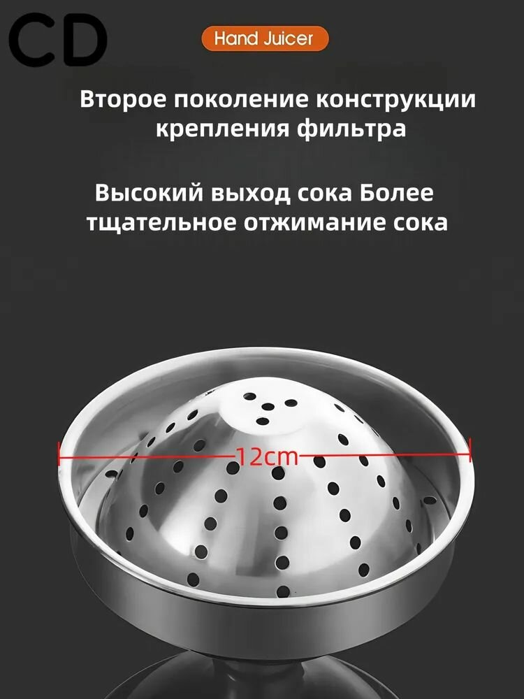 Ручная соковыжималка из нержавеющей стали, бытовая соковыжималка, 1 шт — фото 1