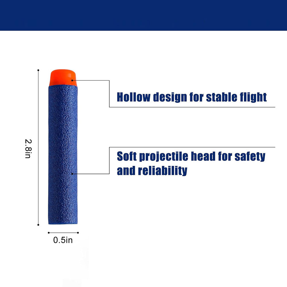 20ШТ Патроны Для Пуль, Универсальные Пистолеты, Пули Из Пенопласта, Набор Для Заправки Дротиков Для Nerf N-Strike
