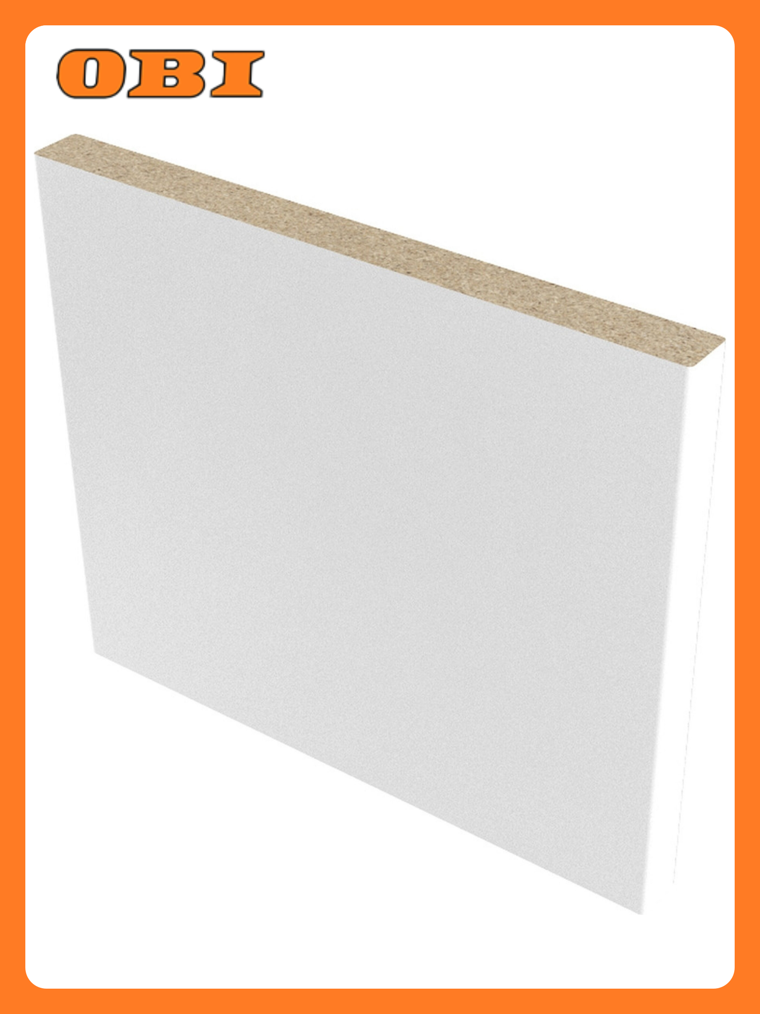 Доборная планка Палитра Стандарт, МДФ, ПВХ, белая, 120x2070мм