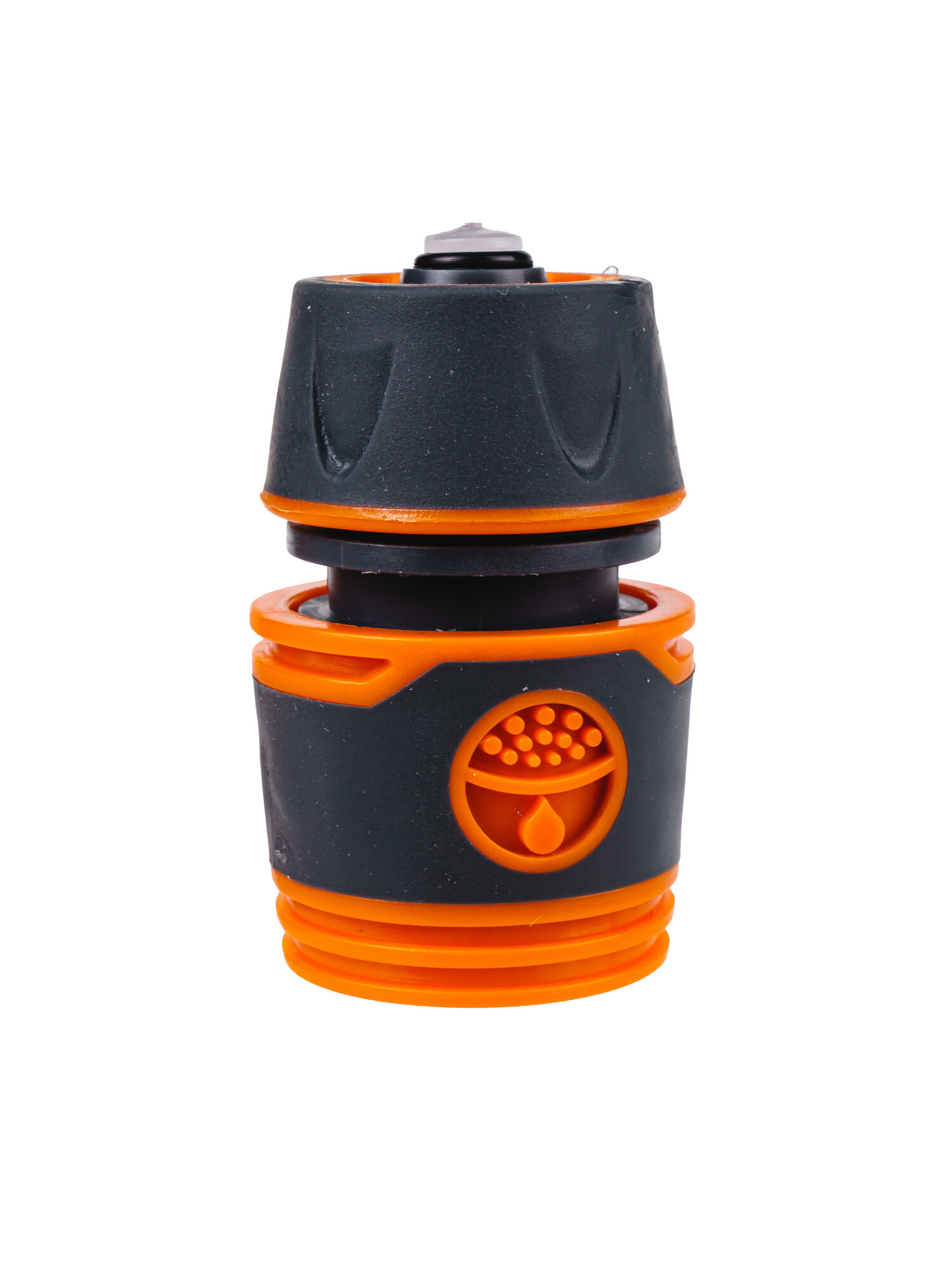 Соединитель быстросъемный с аквастопом Квалитет для шланга 1/2" СБ-12А