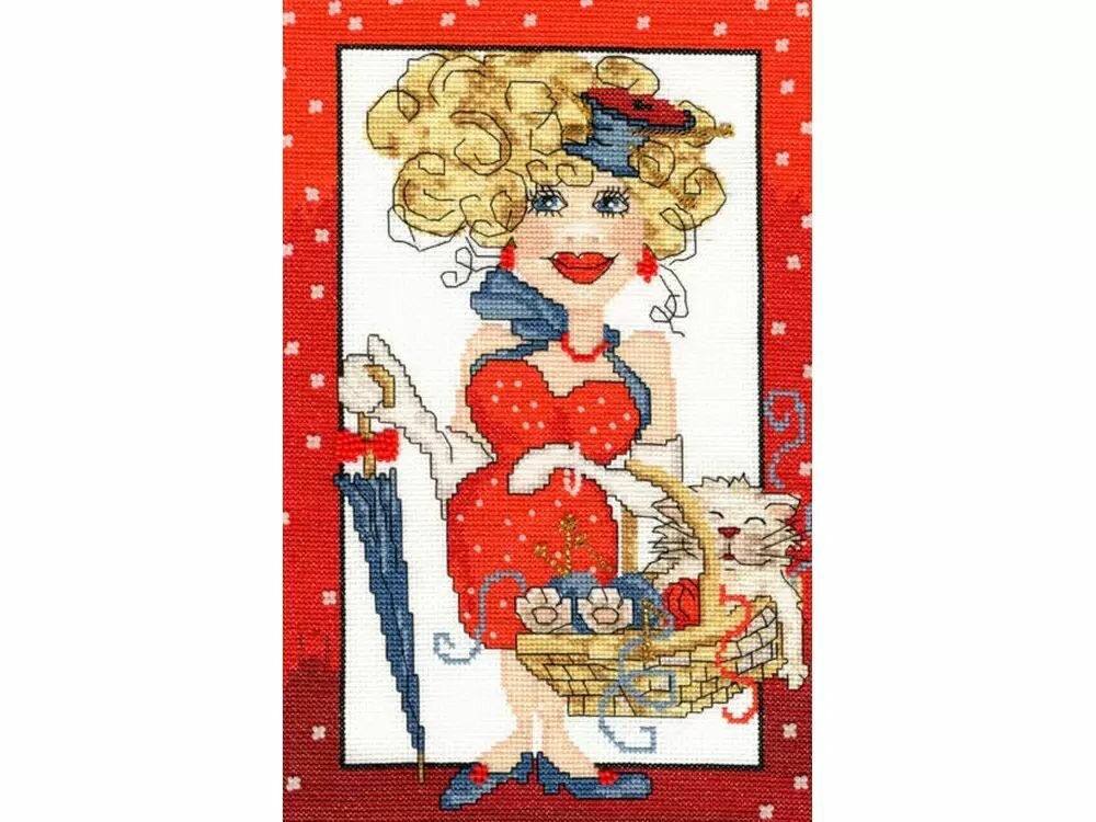 Набор для вышивания крестом и бисером "Легкие петельки" ДК-002, 16х25 см, Золотое руно