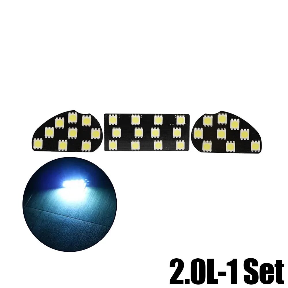 1 комплект, светодиодный купольный светильник для салона автомобиля, лампа для чтения на крыше, 1,8/2 л, потолочная лампа для ночного чтения для Ford Ecosport/Focus 2 MK2 2007-2014 2L Blue