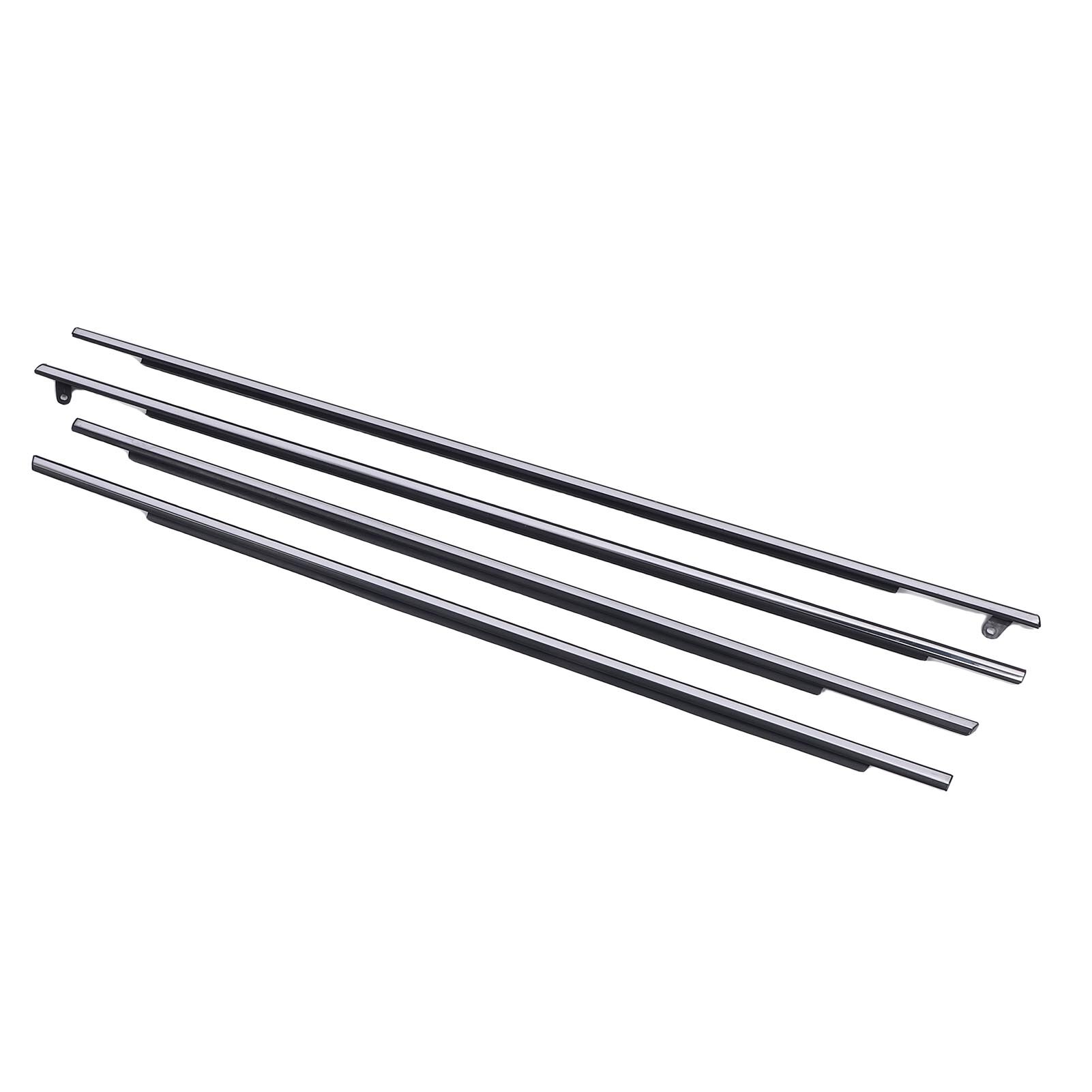 Burletes para ventanas de puertas 75711-0T010, cromados, de goma, a prueba de polvo, para Venza 2009-2016