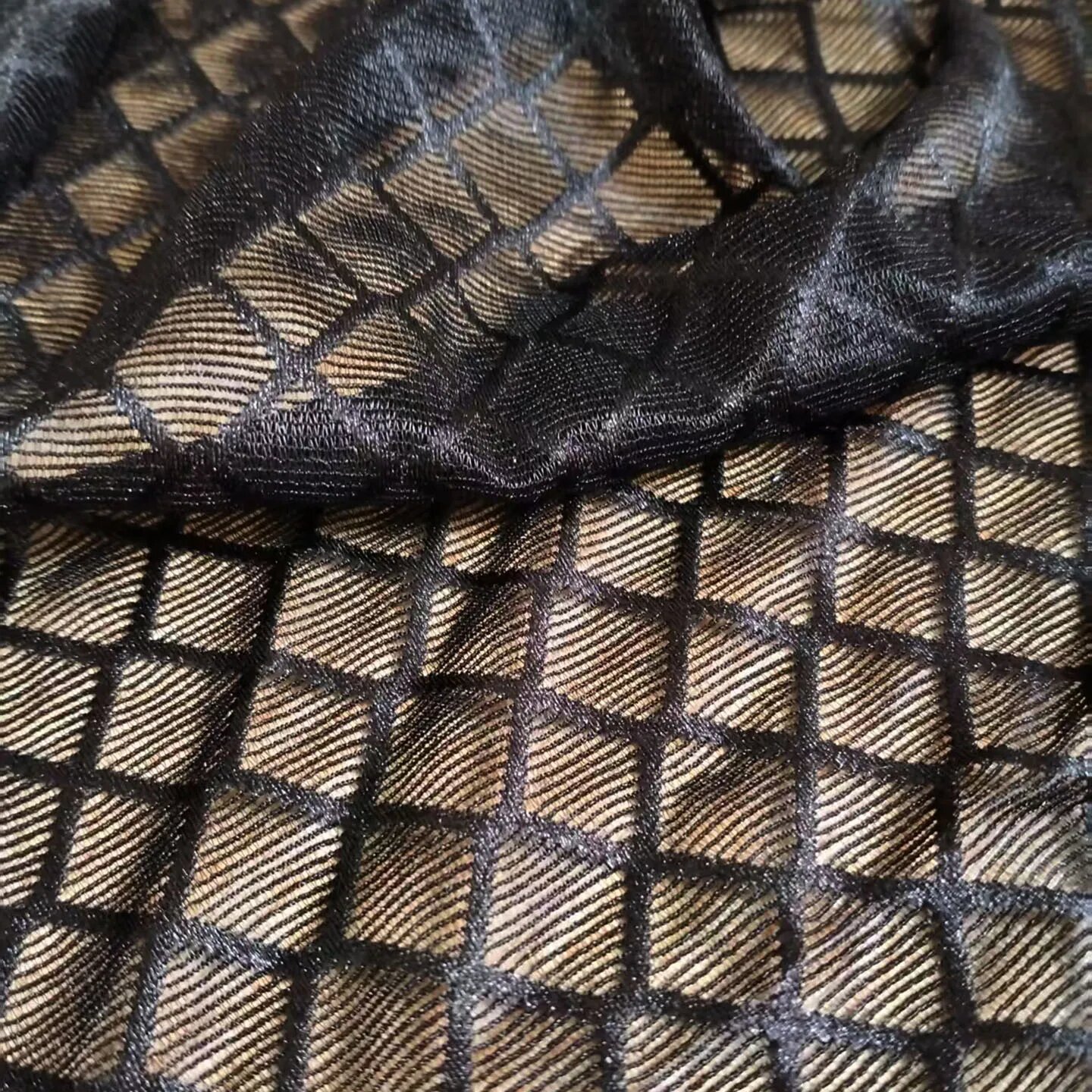 Блестящая сетчатая ткань из спандекса/полиэстера, 1 ярд Many yards not cut, Black