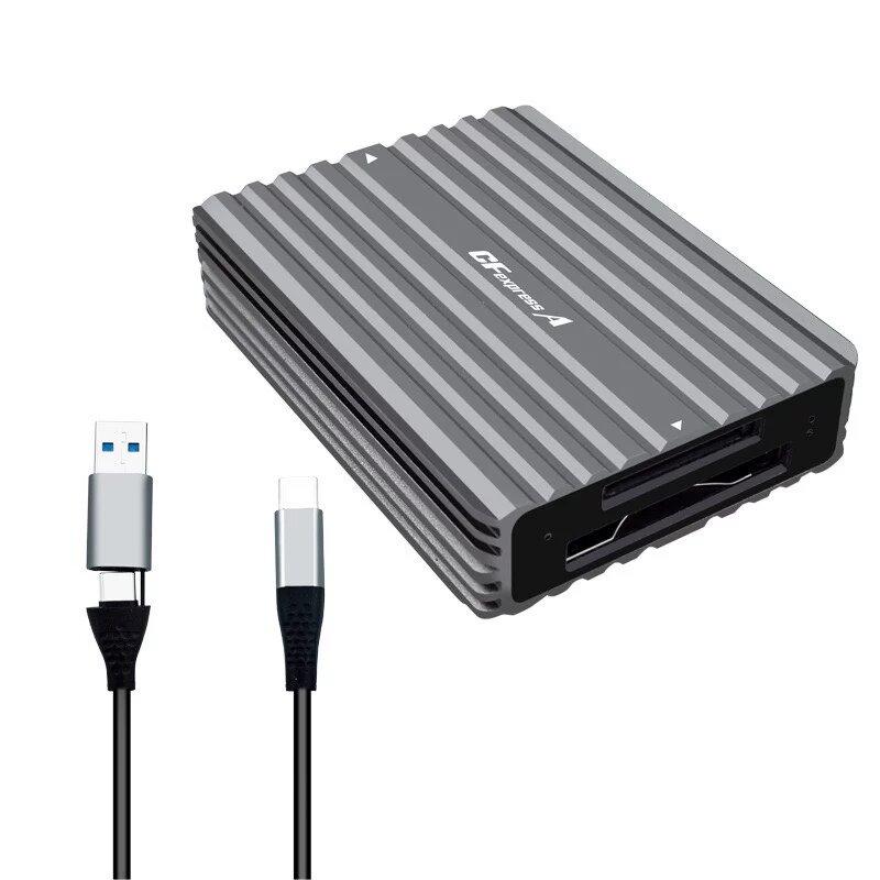 USB 3.1 карт-ридер с двойным слотом для SD и microSD-карт, интерфейсы Type-C и USB-A, высокоскоростная совместимость