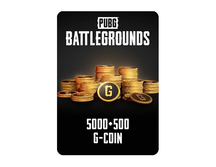 Игровая валюта PUBG: Battlegrounds - 5000 + 500 G-Coin [Цифровая версия], PC, KRAFTON, на русском