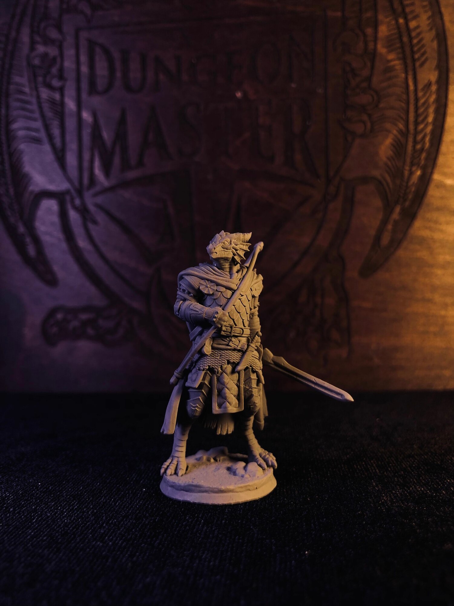 Драконорожденный рейнджер - Миниатюра для настольных игр DnD, ДнД, Dungeons & Dragons, Pathfinder.