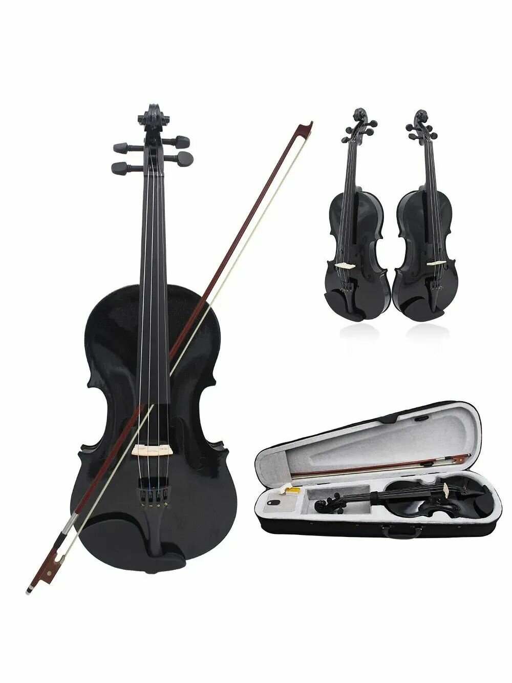 Скрипка из цельного дерева студенты, дети, начинающие, взрослые играют на скрипке 4/4