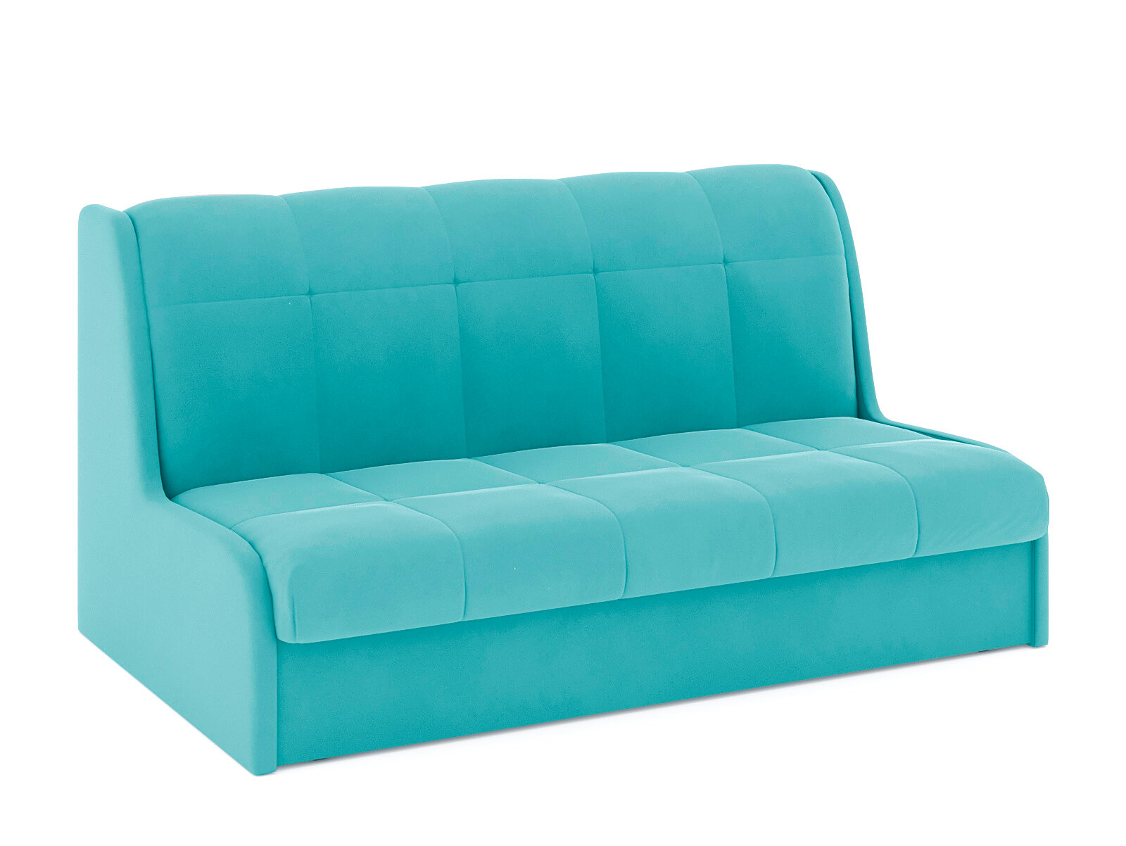 Диван-кровать "Токио", аккордеон, на металлокаркасе, ламели+ППУ, съемный чехол, 160х105х90, велюр Зара Азур