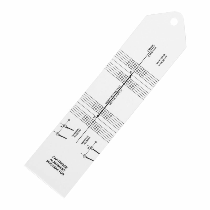 Транспортир для калибровки положения стилуса картриджа проигрывателя виниловых пластинок LP