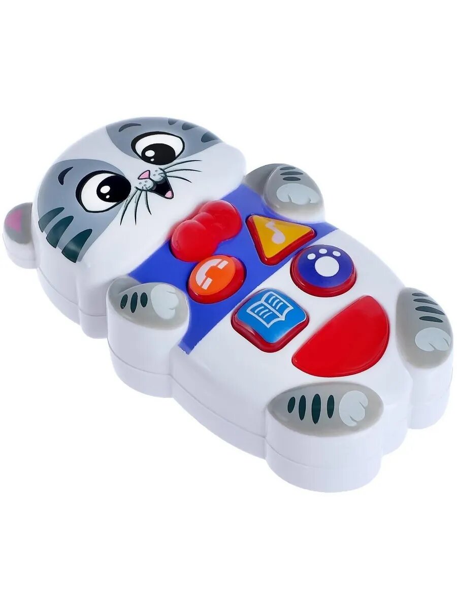 Телефон детский музыкальный Котёнок развивающий