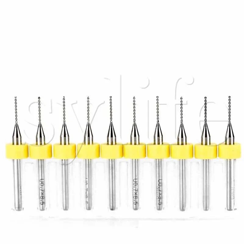 Сверла для печатных плат SYLIFE 10 шт, 0,7 мм