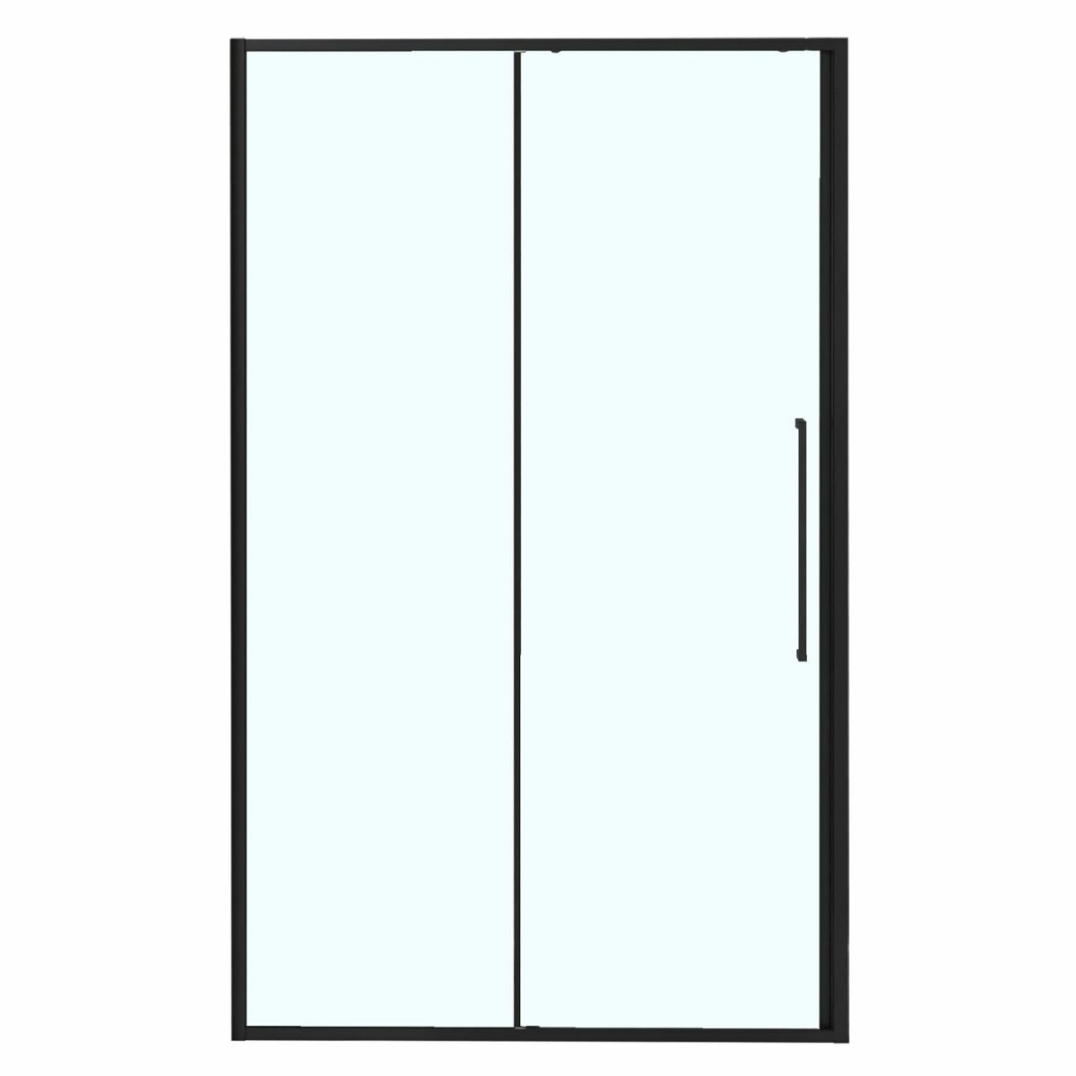 Душевое ограждение без поддона черное Azario Shanghai Dro 130х195 AZ-Y43-130-MB-CL