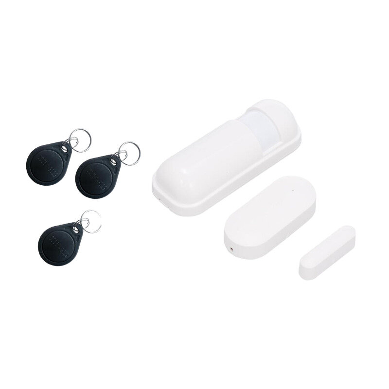 433МГц Беспроводная WIFI + GSM Авто-наборная Сигнализация Система Безопасности LCD Дисплей Датчик Двери PIR Датчик Движения Управление Телефоном APP Совместимо с Управлением Голосом Google Home Умный Дом Охрана от Кражи