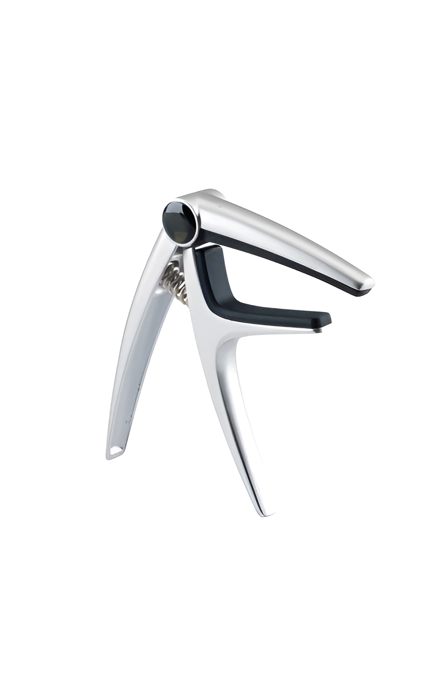 K&M 30900-000-02 Каподастр для гитары профессиональный, матовый, цвет хром