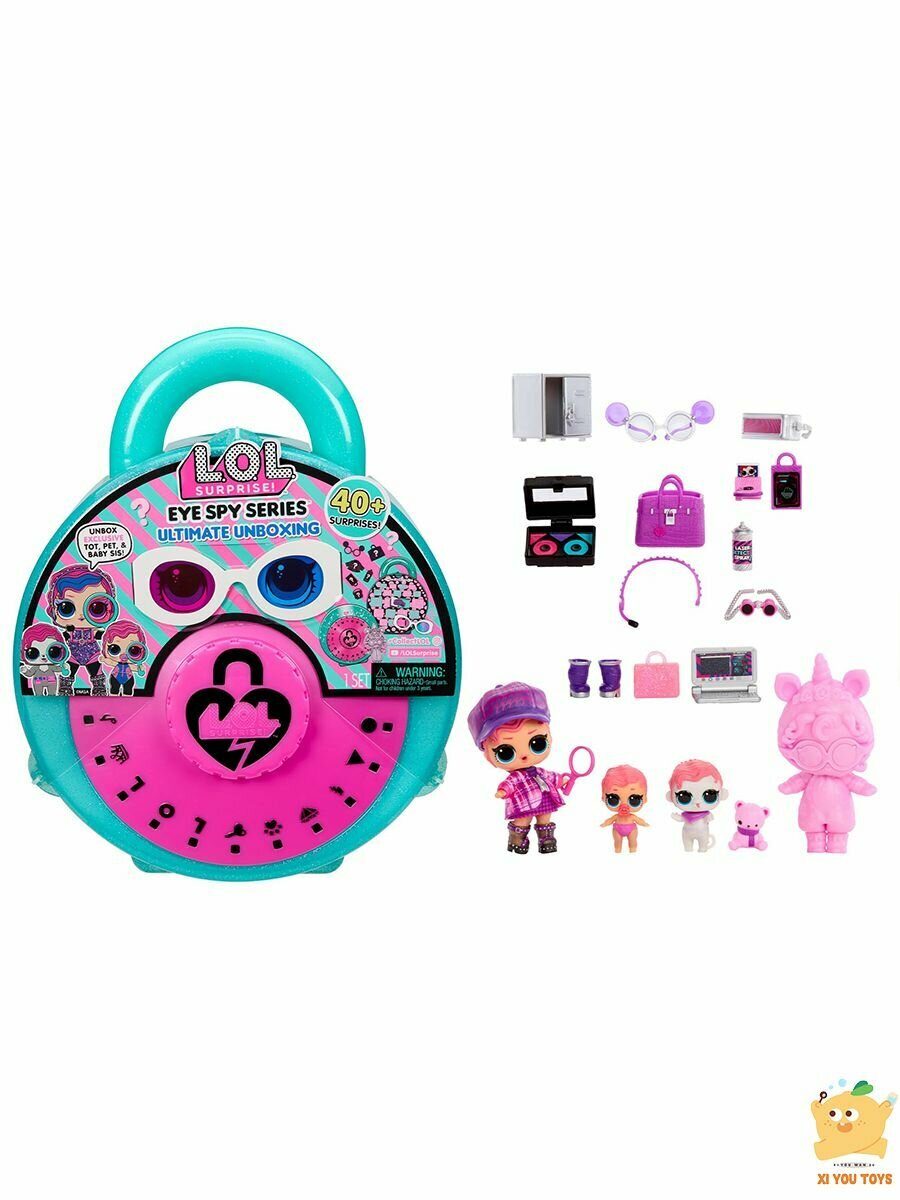 MGA L.O.L. Surprise! Eye Spy Series Ultimate Unboxing / Игровой Набор Шпионы, Содержит 3 Эксклюзивные Куклы С Более Чем 40 Сюрпризами.