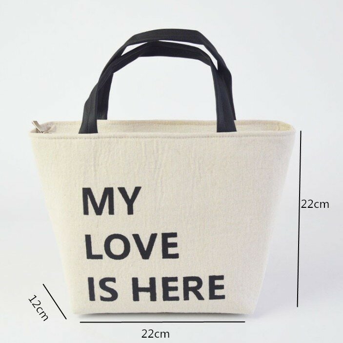 Скандинавский хлопок льняная алюминиевая фольга сумка для обеда портативная теплоизоляционная сумка для холодной еды