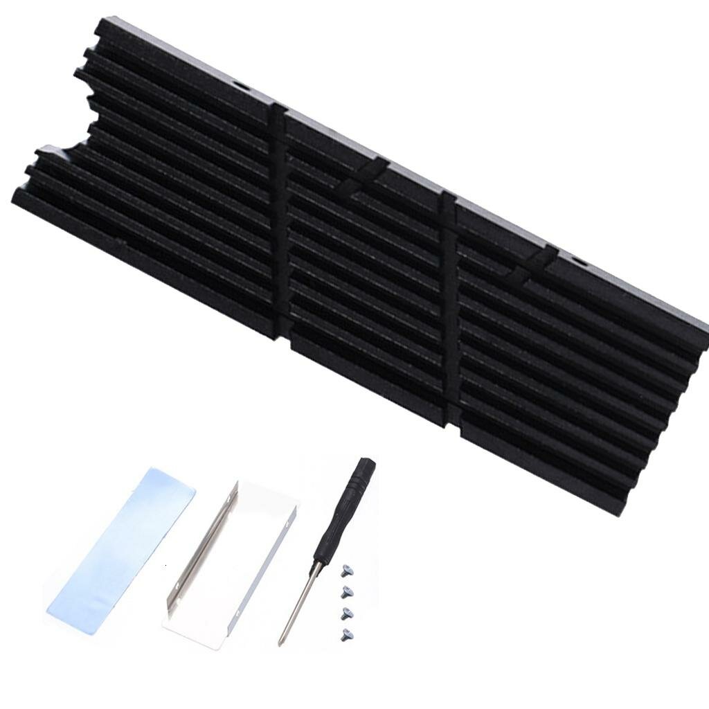 Радиатор охлаждения для M.2 NVMe SSD 2280, Черный