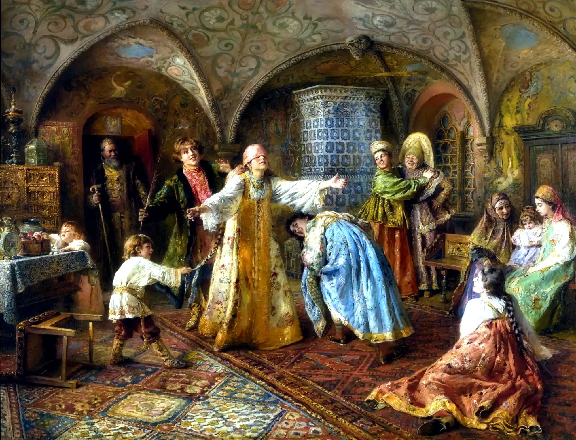 Набор для вышивки крестом Dahlia 14CT 14CT white canvas