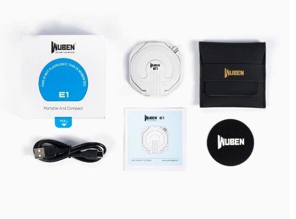 Wuben E1 черный портативный фонарик Wuben E1 white