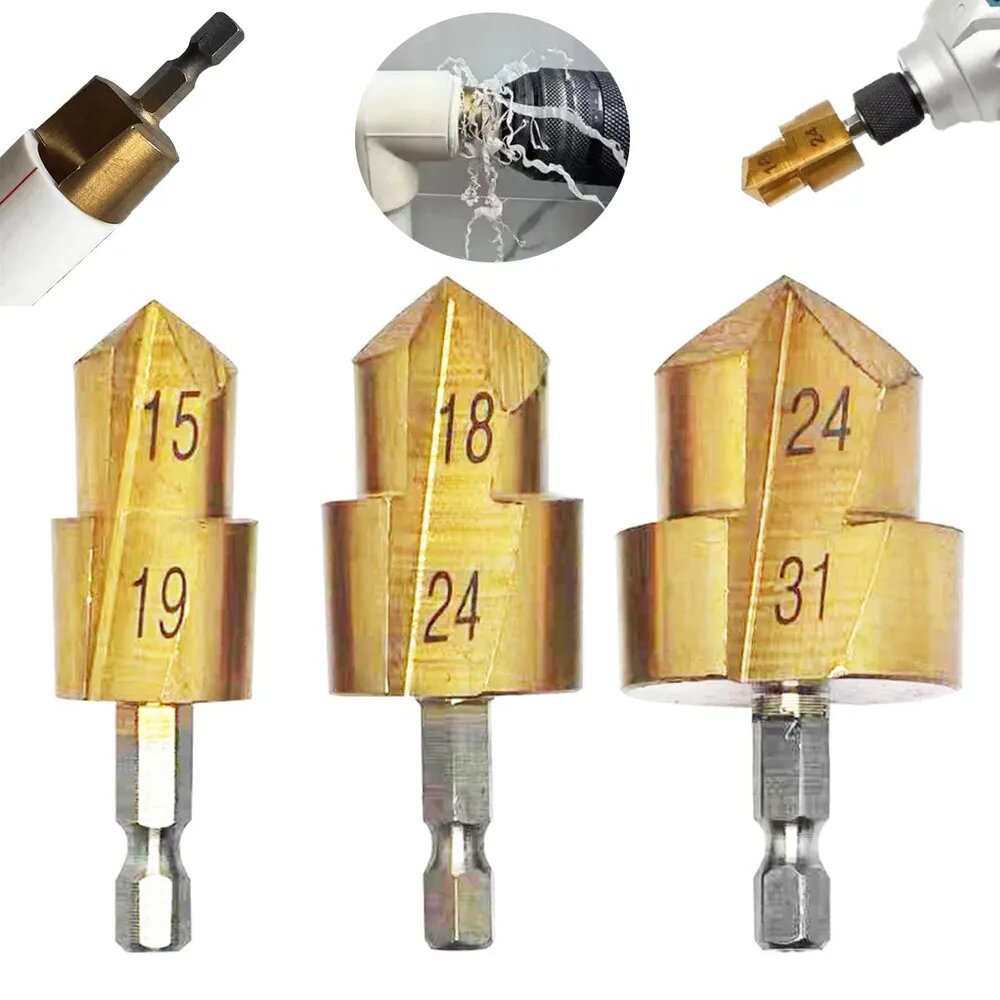 PPR подъемные сверла , Сверла для деревообработки , Используется для расширения водопроводных труб ,3 шт 20/25/32 мм