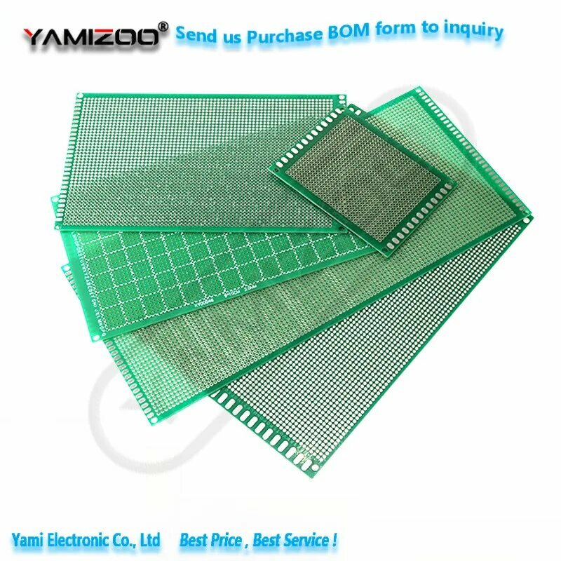 1 шт. односторонняя двусторонняя печатная плата 2 мм, универсальная макетная плата 9X15 см, 6X8 отверстий, 20*30 см, луженый