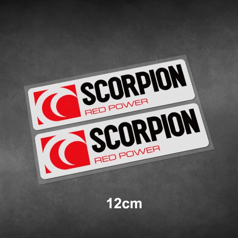 2 шт. наклейки на выхлопную трубу мотоцикла, модификация кузова автомобиля, наклейка, водостойкая светоотражающая декоративная наклейка Pegatinas, виниловый материал Style B 12cm 2Pcs