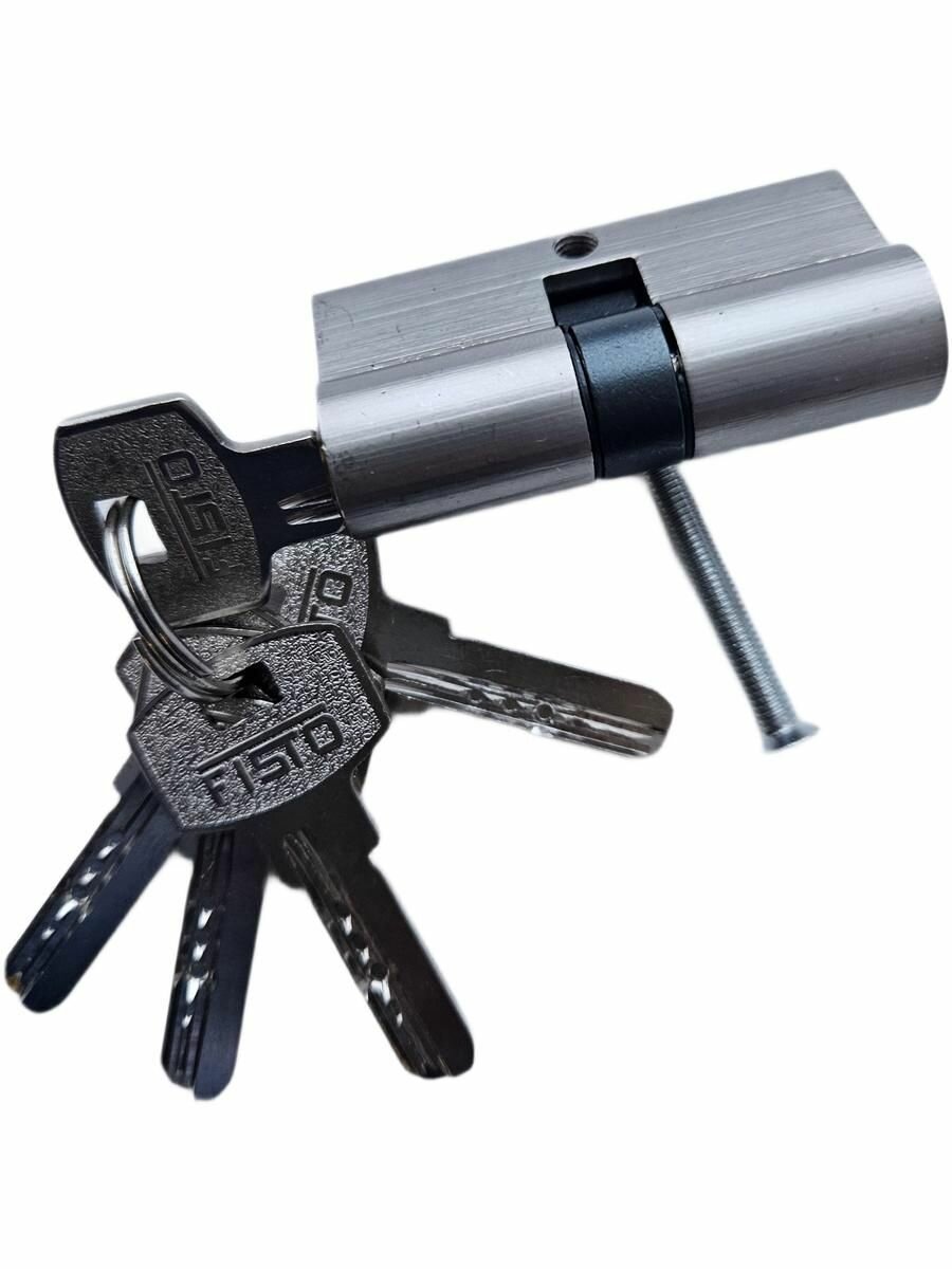 Цилиндр , сердцевина замка 60 мм 5 ключей перфорированных/25*10*25/