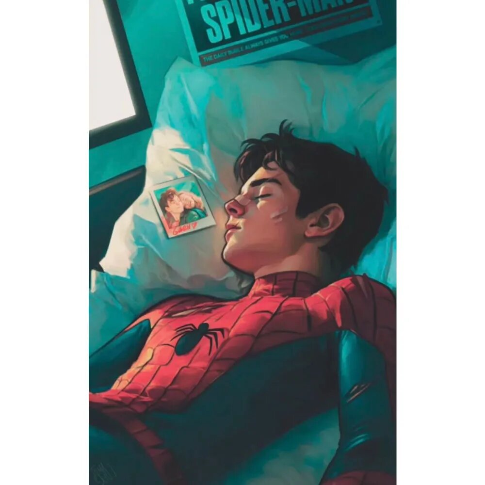 Алмазная Мозаика "Marvel Человек-паук" 40х50 См Алмазная Вышивка / Картина Стразами Подарков / Украшения