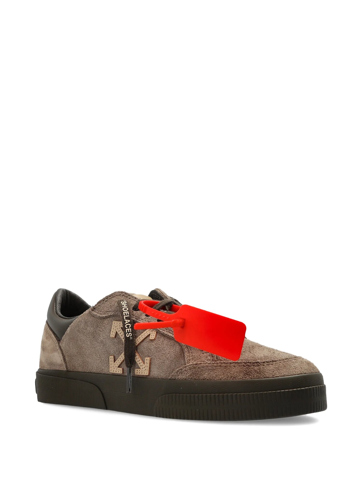 Кроссовки Off-White Low Vulcanized, размер 35, коричневый — фото 1